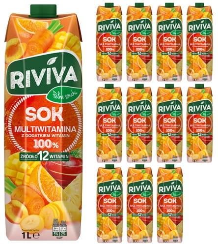 Riviva Sok Multiwitamina Z Dodatkiem Witamin 100% 12x1l - Ceny i opinie ...