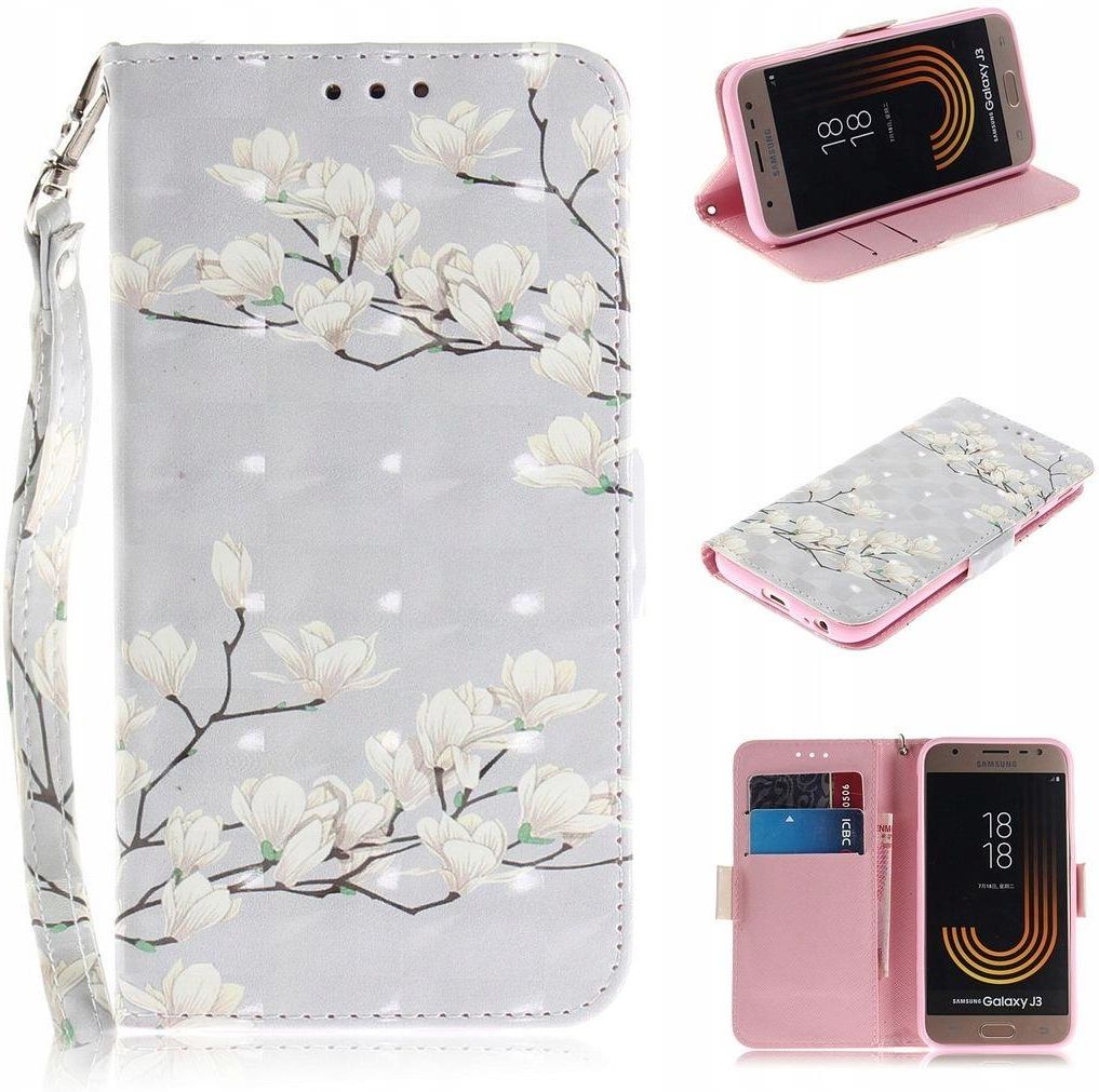 Skórzany Etui Pokrowiec dla Samsung Galaxy J3 2017 (f5232fb2-cfdf-4382 ...
