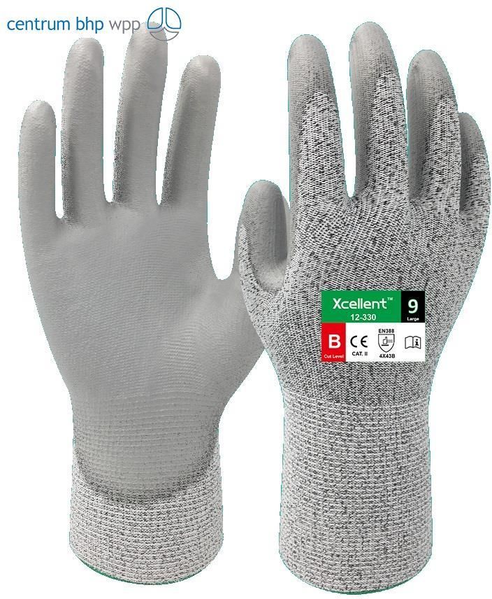 Xcellent Rękawice Antyprzecięciowe 12-330 X-Wet Pu; En388 4X43B - Ceny ...