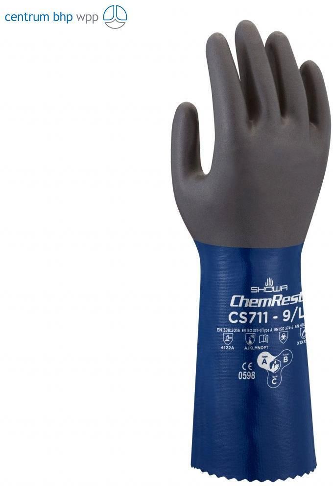 Showa Rękawice Chemoochronne Chemrest Cs711, Cat Iii, En 388:2016 4122A ...