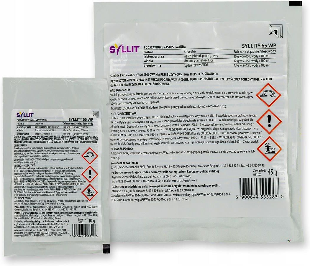 Syllit 65 Wp 4Kg Środek Grzybobójczy - Ceny i opinie - Ceneo.pl