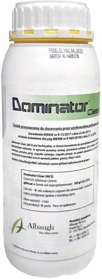 Dominator Clean 360 Sl 1L Glifosat - Ceny i opinie - Ceneo.pl