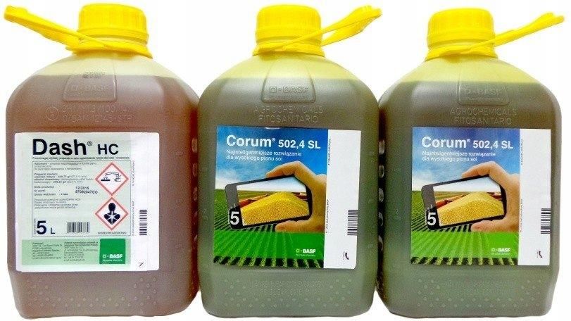 Zestaw 2X5L Corum + 5L Dash Basf Chwasty Groch Bób - Ceny i opinie ...