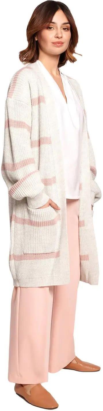 BK070 Kardigan w paski - model 5 (Kolor jak na zdjęciu, Rozmiar ...