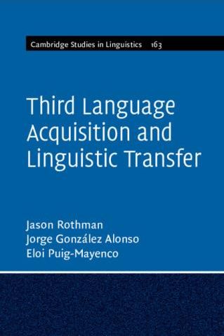 Third Language Acquisition and Linguistic Transfer - Literatura ...