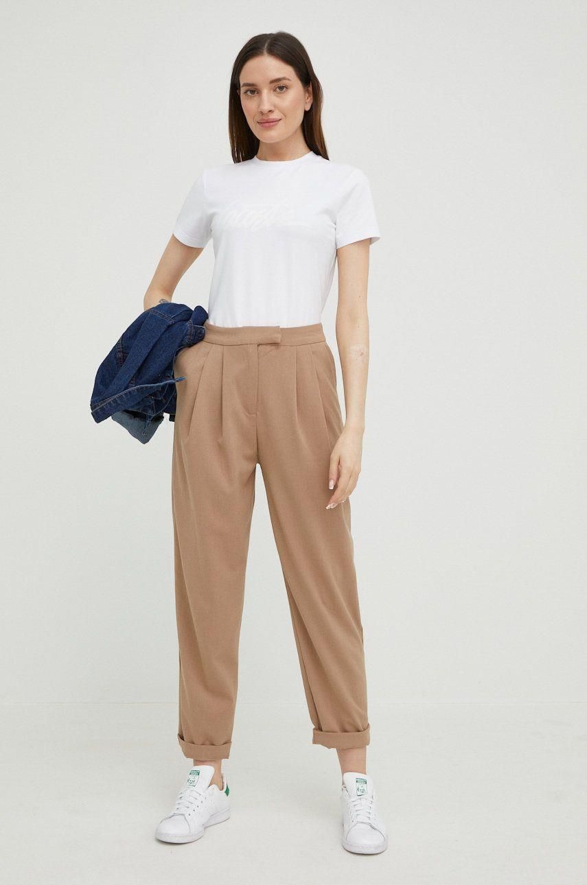 Lacoste t-shirt damski kolor biały - Ceny i opinie - Ceneo.pl