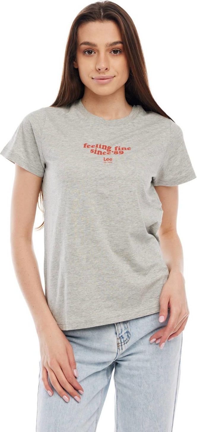 LEE CREW NECK TEE GREY MELE L44OYG37 - Ceny i opinie - Ceneo.pl