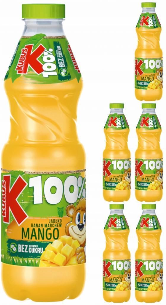 Kubuś Sok 100% Jabłko Banan Marchew Mango 850ml x6 - Ceny i opinie ...
