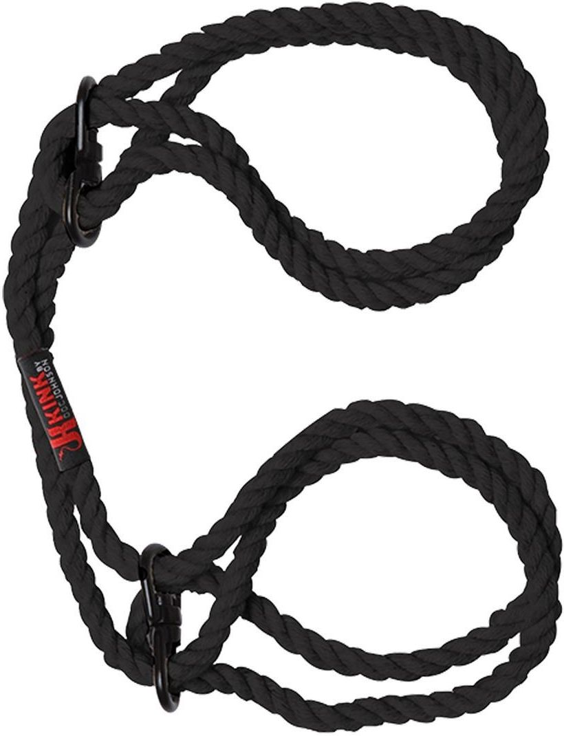 Kink By Docjohnson Kink Hogtied Bind & Tie 6Mm Hemp Wrist Or Ankle Cuffs Black (5806102) - Ceneo.pl