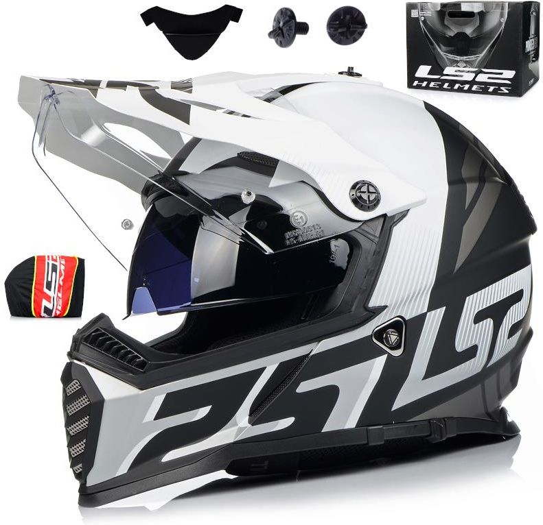 Kask motocyklowy Ls2 Mx436 Cross Quad Atv Plus Szyba XXL - Opinie i ...
