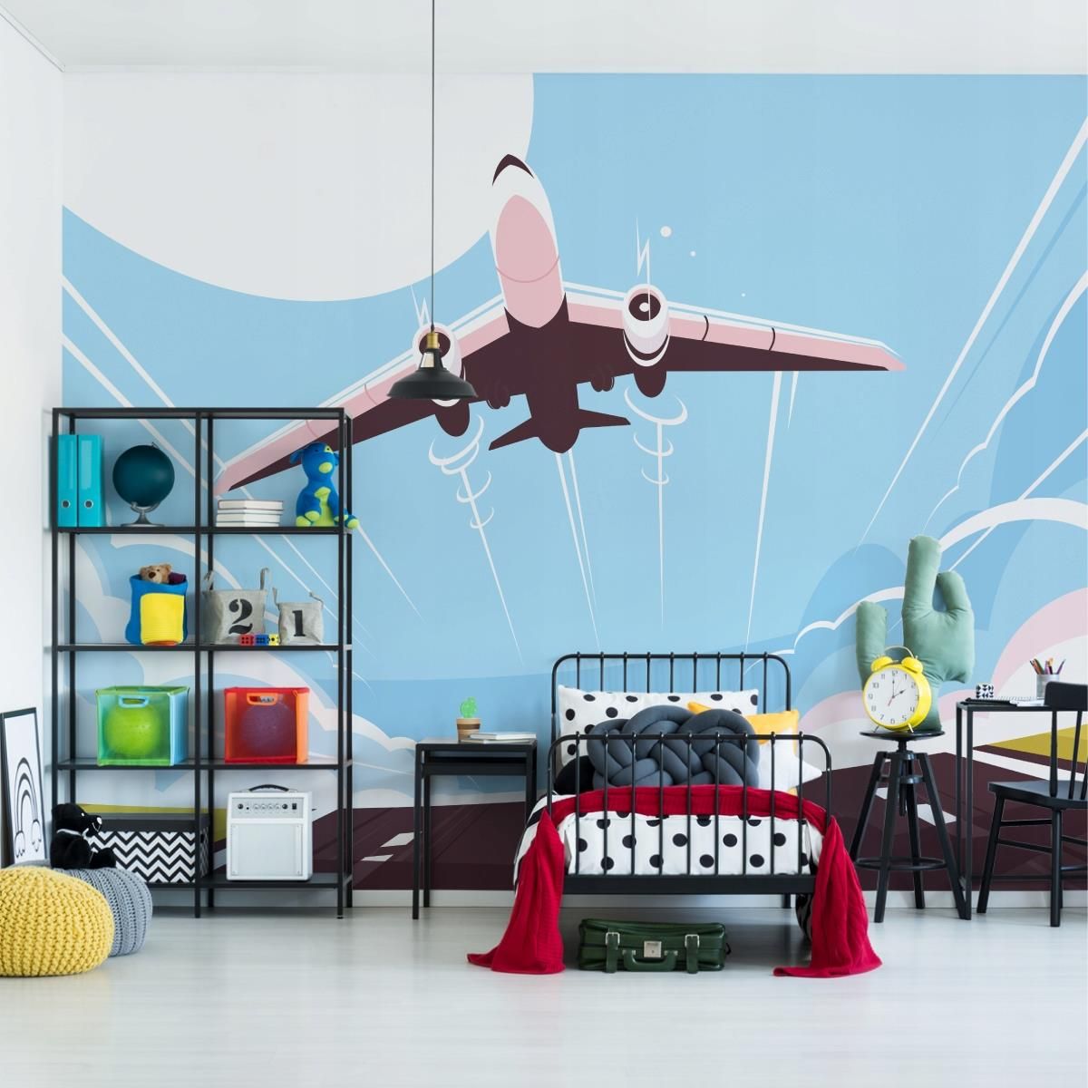 Muralo Fototapeta Rysowany Samolot 405x270 - Opinie i ceny na Ceneo.pl