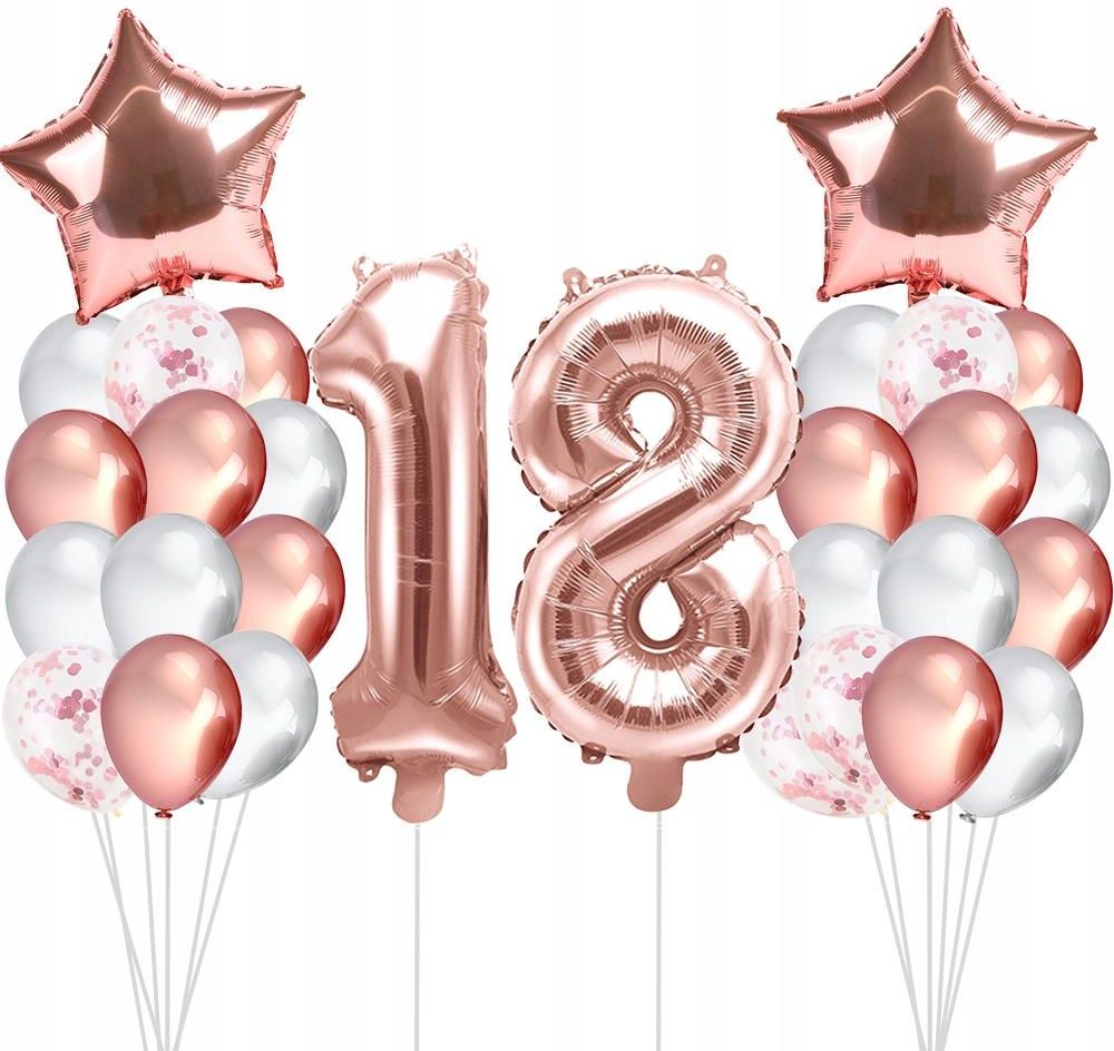 Zestaw Balonów Osiemnastka Balony Do Dekoracji - Ceny i opinie - Ceneo.pl