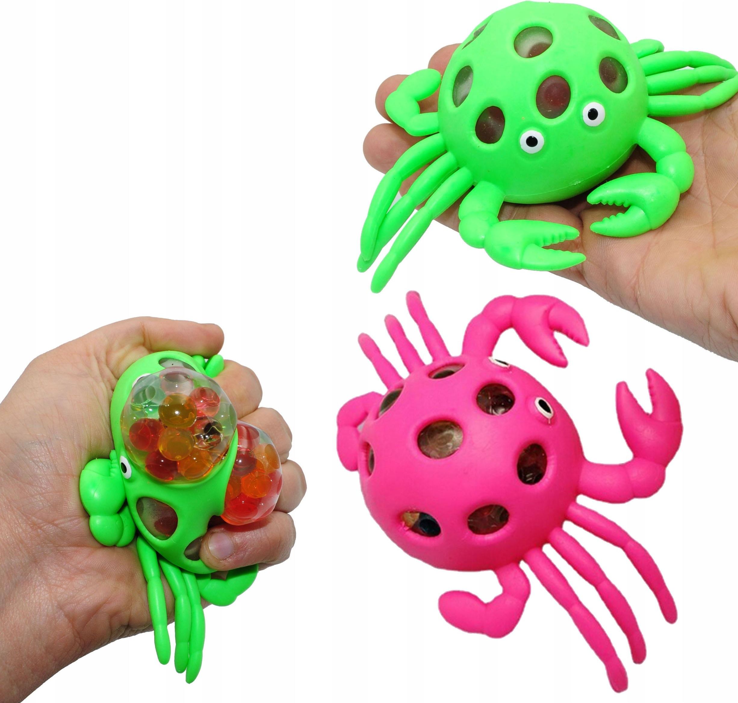 Gniotek Antystresowy Krab Rainbow Squish Ball 6Szt ...