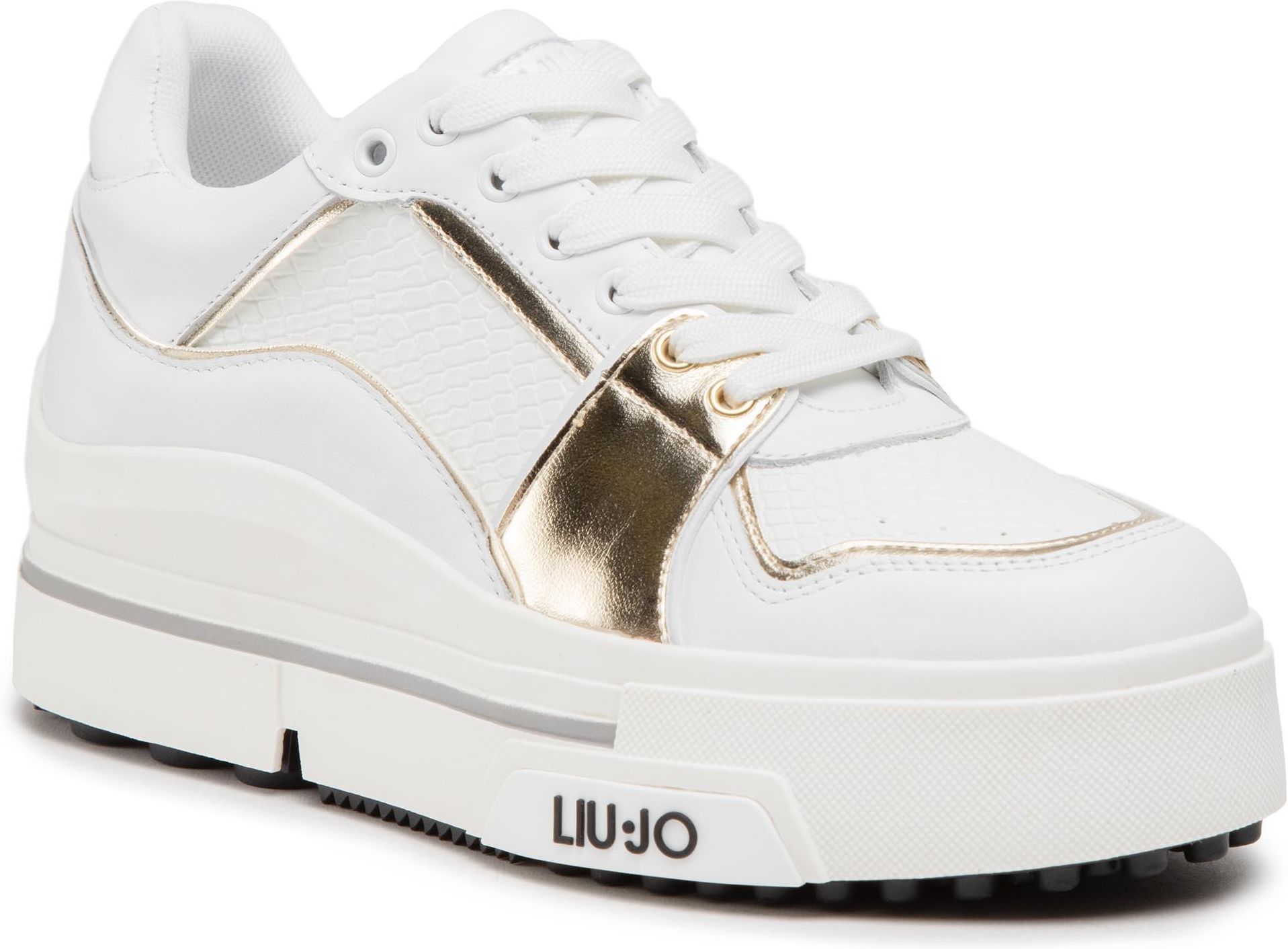Sneakersy LIU JO - Hero 15 BA2209 PX136 White/Gold 03D05 - Ceny i ...