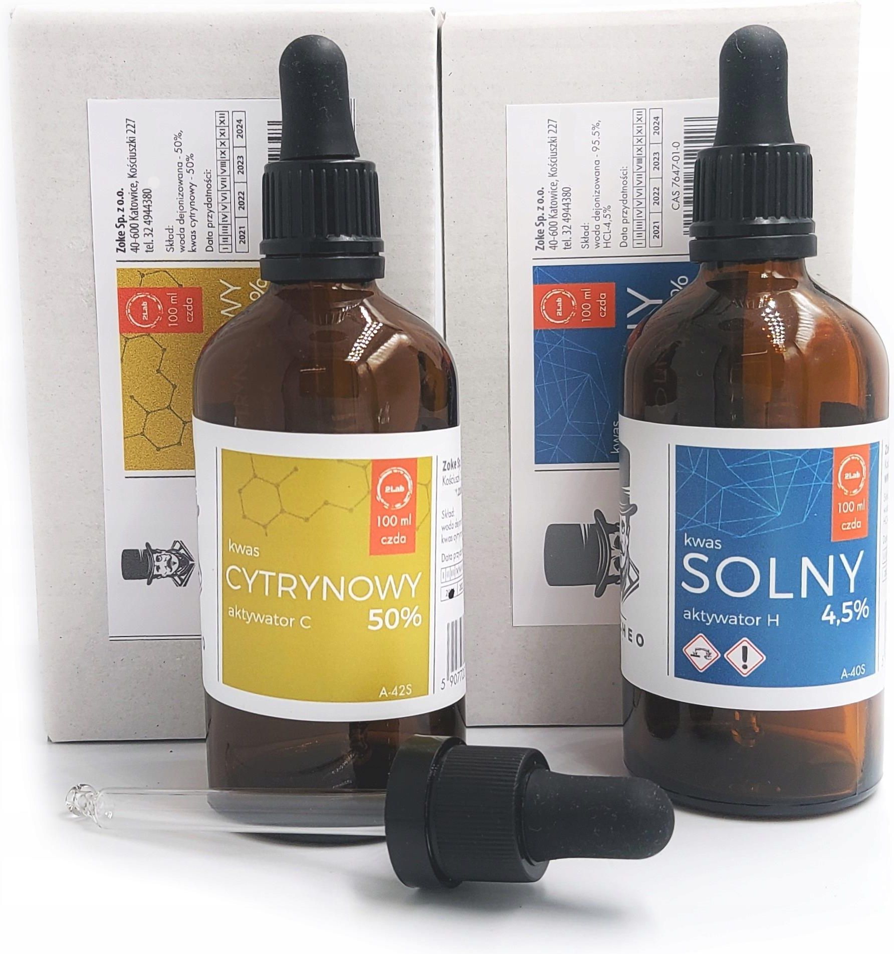 Kwas solny 4,5%+Kwas Cytrynowy 50%.200ml.Dr Alcheo - ceny i opinie ...