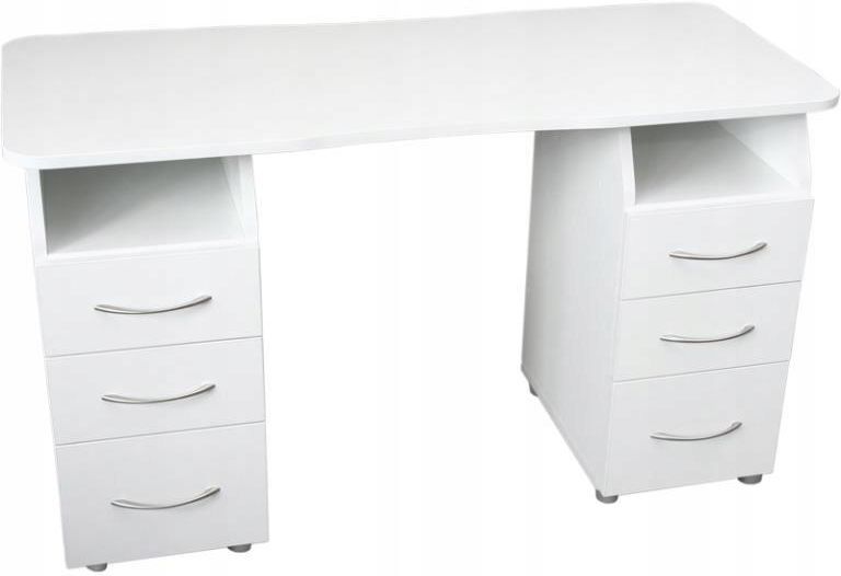 Biurko Kosmetyczne Manicure Dwuszafkowe 118Cm - Ceny i opinie - Ceneo.pl