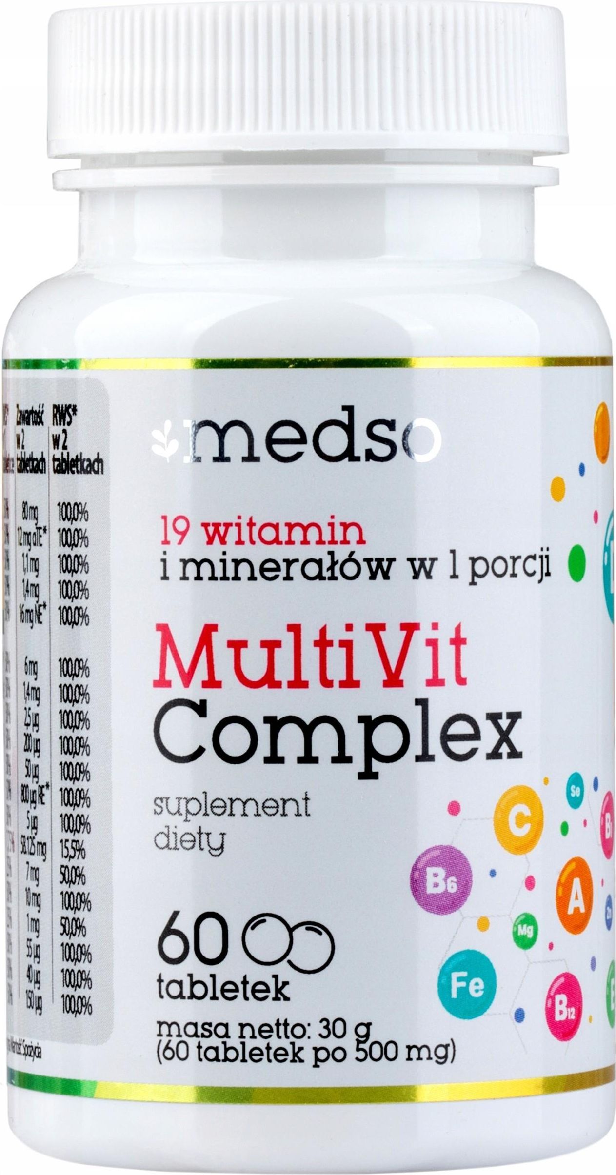 Medso Multivit Complex 60tabl. - Opinie i ceny na Ceneo.pl