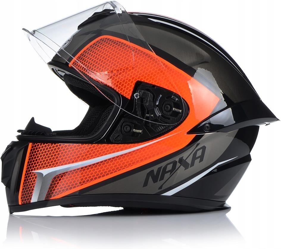 Kask motocyklowy Naxa F30/D Fluo Plus Lotka - Opinie i ceny na Ceneo.pl