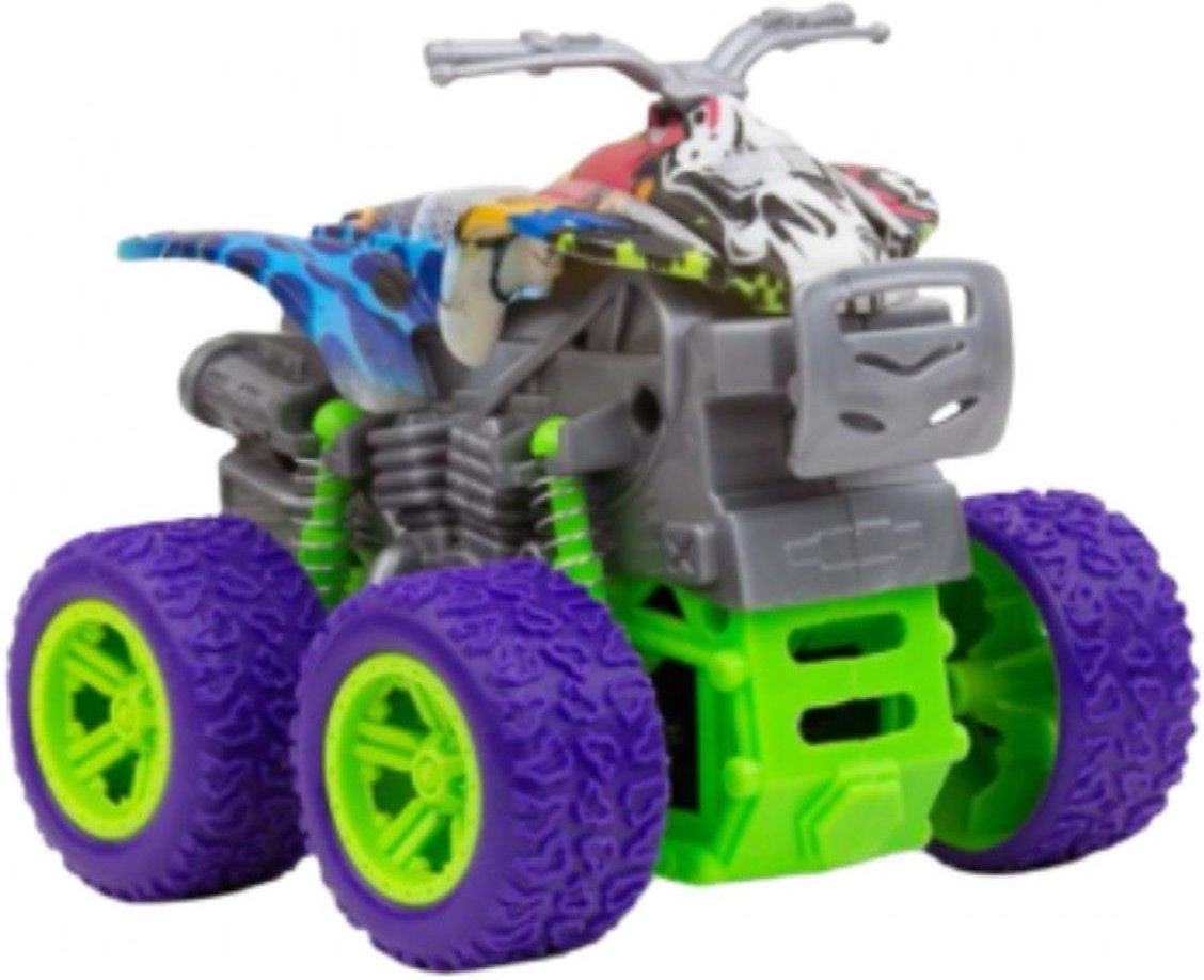 Toysik Samochód Terenowy Monster Truck Z Napędem Quad Zielono-Fioletowy ...