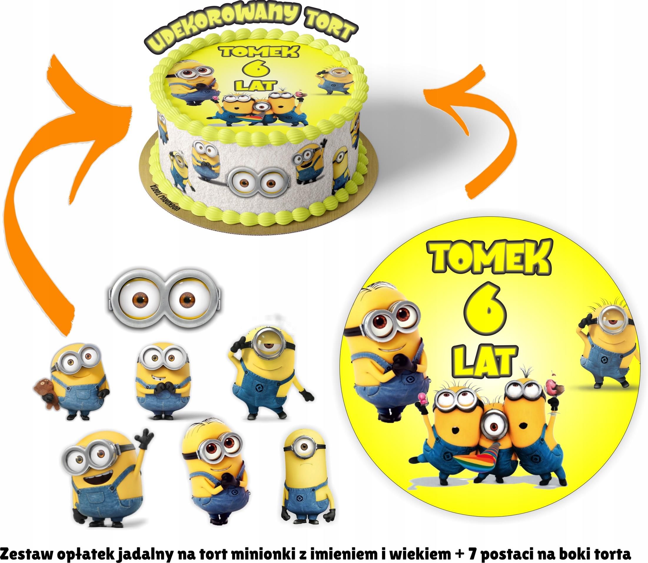 Zestaw jadalny Opłatek Minionki +imię + 7 Postaci 358b0f7e - Ceny i ...