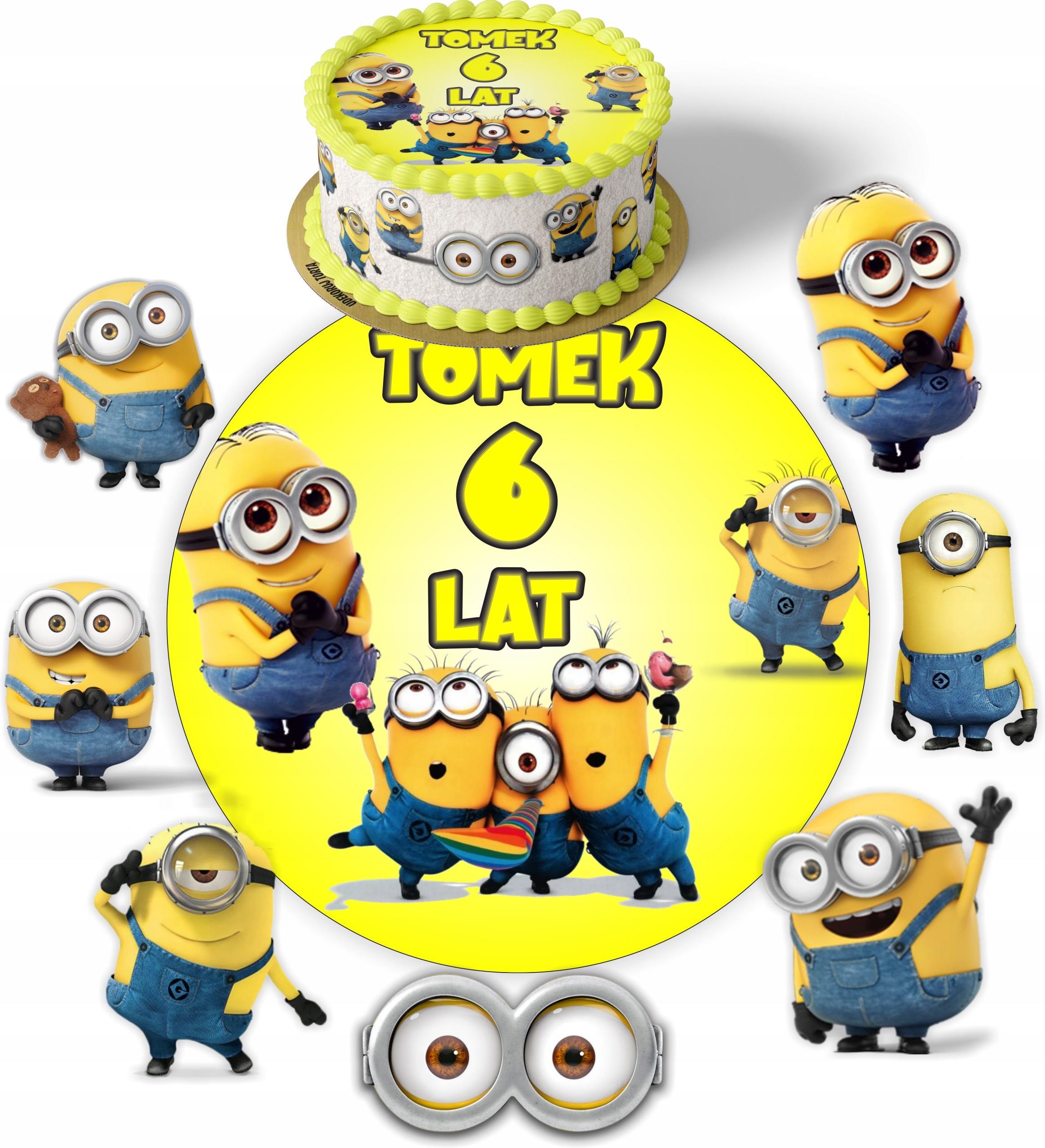 Zestaw jadalny Opłatek Minionki +imię + 7 Postaci 358b0f7e - Ceny i ...
