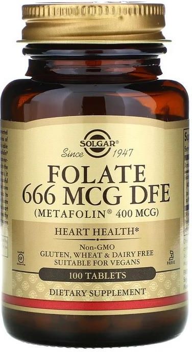 SOLGAR Kwas Foliowy Metafolin 400 mcg 100 tabletek - Opinie i ceny na ...