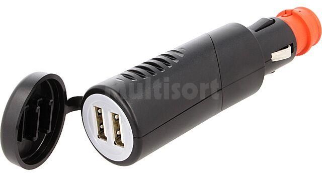 Zasilacz samochodowy USB A gniazdo x2 5V/2x3,1A czarny - Ceny i opinie ...