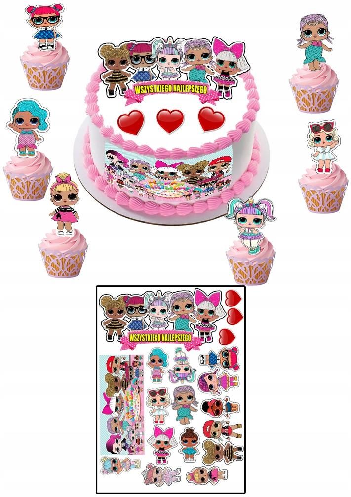 Opłatek Cukrowy Masa tort muffinki lol +napis e365596e - Ceny i opinie ...