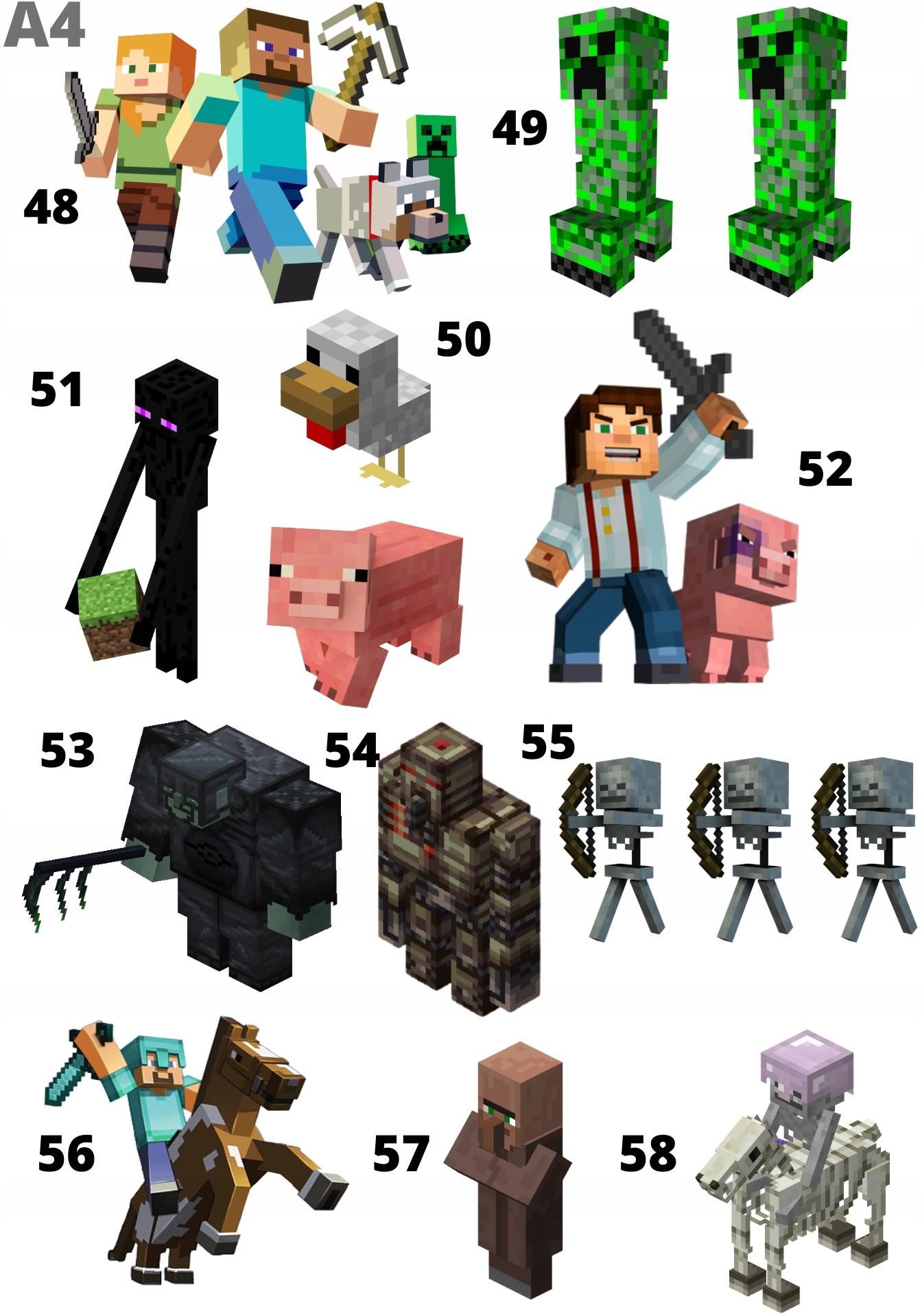 Minecraft Postacie I Elementy Opłatek Mega Zestaw b6187d28 - Ceny i ...