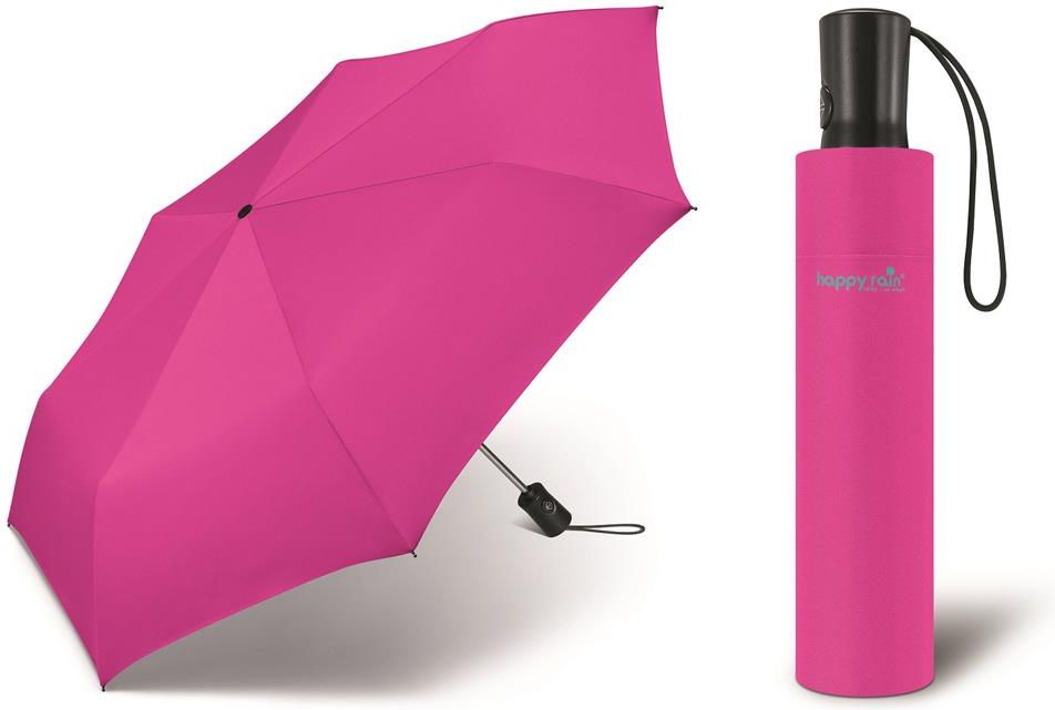 Mocna parasolka AUTOMATYCZNA Happy Rain, RÓŻOWA - Ceny i opinie - Ceneo.pl
