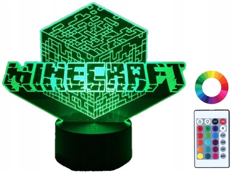 Plexido Lampka LED 3D Minecraft Napis - Ceny i opinie - Ceneo.pl