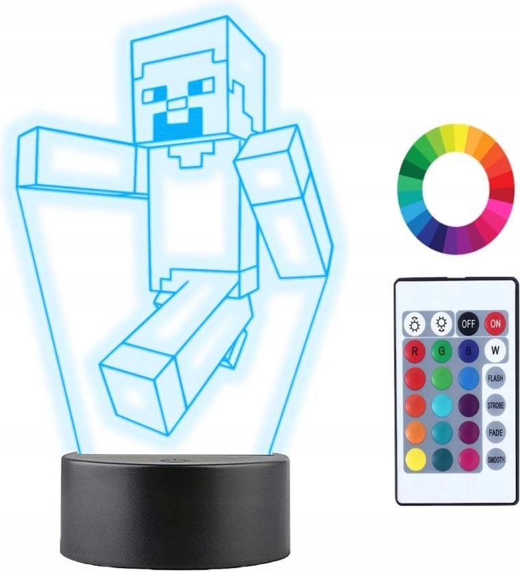 Plexido Lampka LED 3D Minecraft Postać - Ceny i opinie - Ceneo.pl