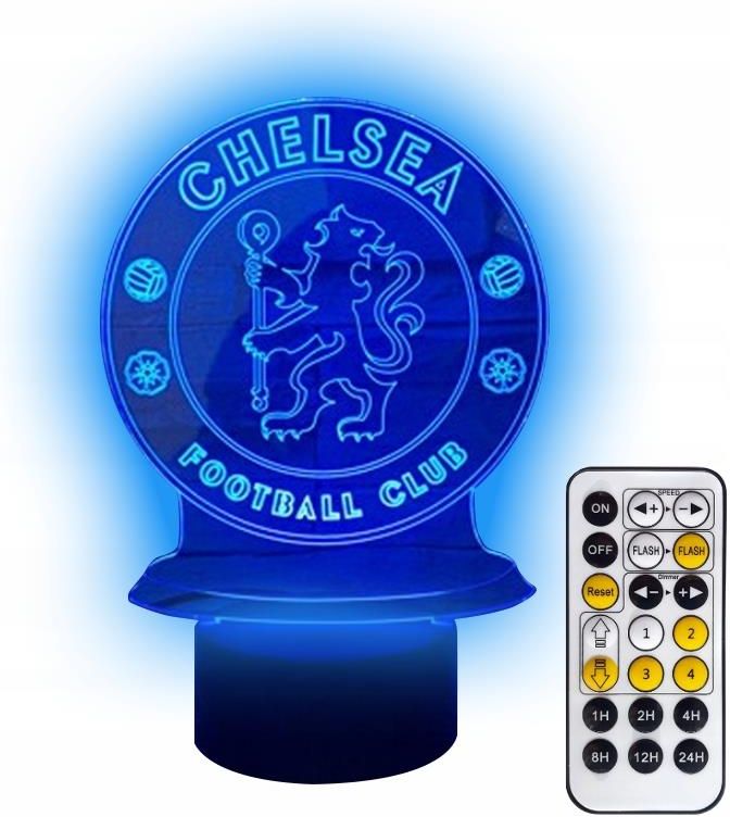 Lampka Nocna 3D Led Chelsea Fc + Pilot - Ceny i opinie - Ceneo.pl