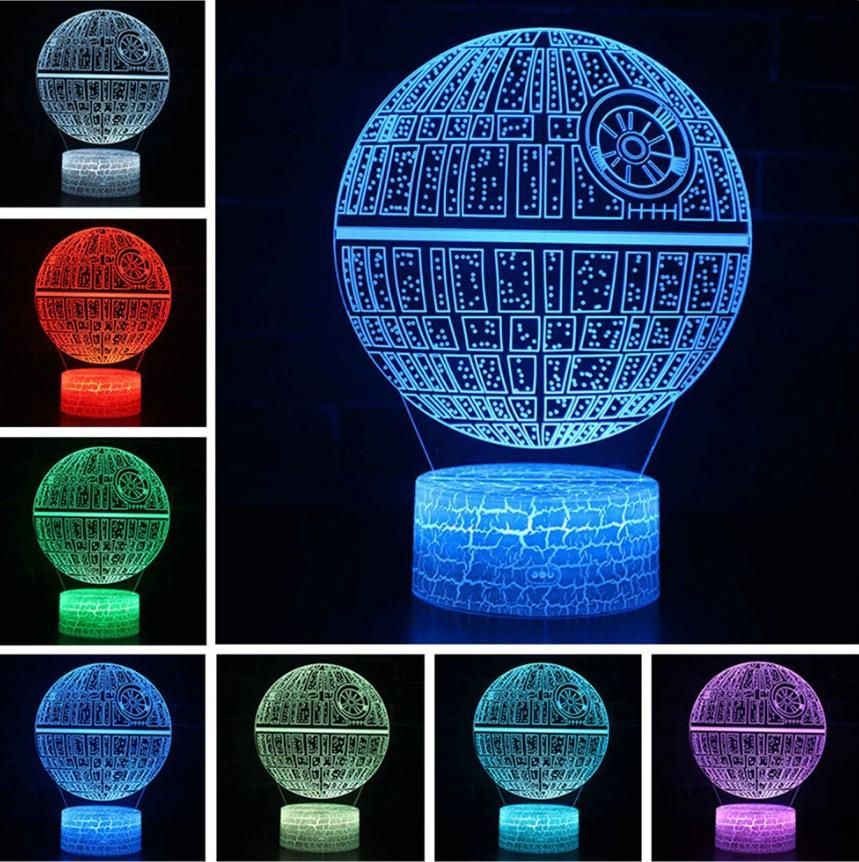 Lampka 3D Led Star Wars Gwiezdne Wojny + Pilot - Ceny i opinie - Ceneo.pl