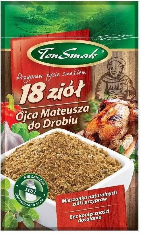 Tensmak 18 Ziół Ojca Mateusza Do Drobiu 20g - Ceny i opinie - Ceneo.pl