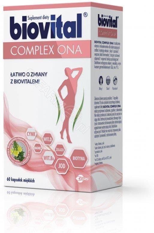 Biovital Complex ONA 60 kaps - Opinie i ceny na Ceneo.pl