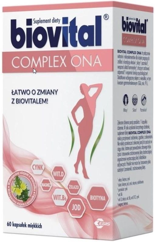 Biovital Complex ONA 60 kaps - Opinie i ceny na Ceneo.pl