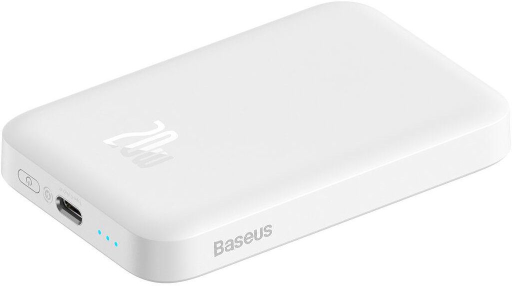 Powerbank BASEUS MagSafe 6000mAh 20W + kabel USB Typ C 60W 50cm Biały ...
