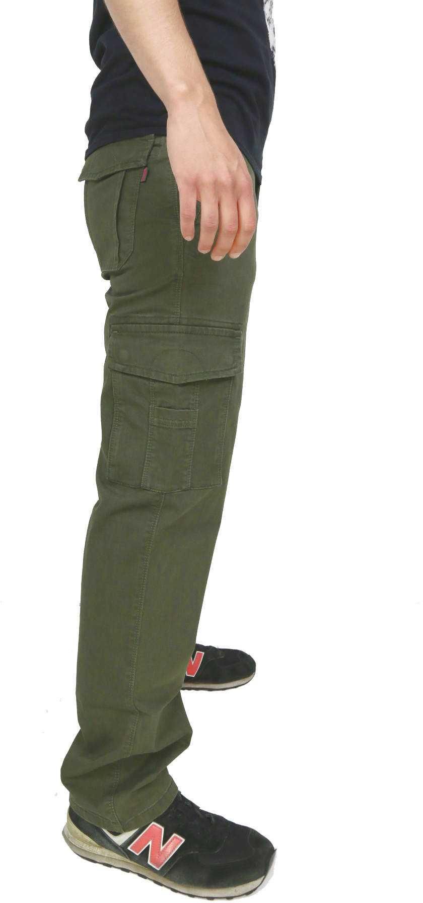 Wedan Jeans Spodnie Wedan Dżinsowe Cargo Oliwkowe - Ceny i opinie ...