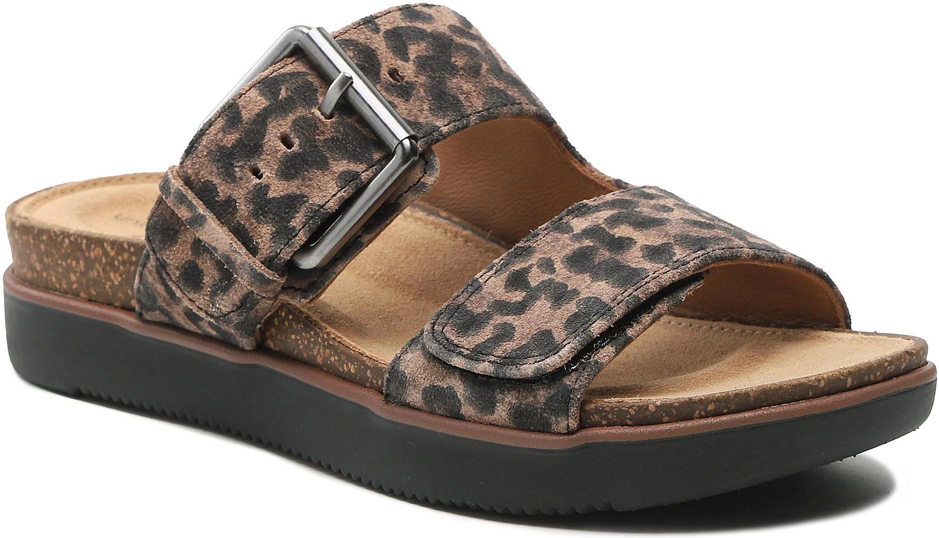 Klapki CLARKS - Elayne Ease 261657564 Leopard Print - Ceny i opinie ...