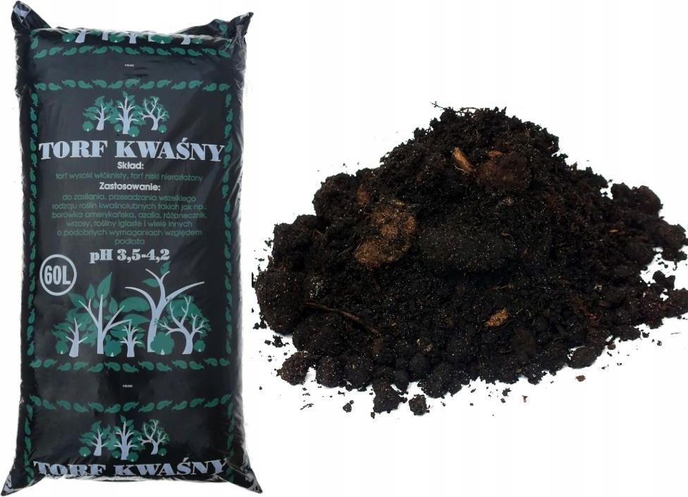 Torf Kwaśny Borówka Iglaki Ph 3,5-4,2 60 Litrów - Ceny i opinie - Ceneo.pl