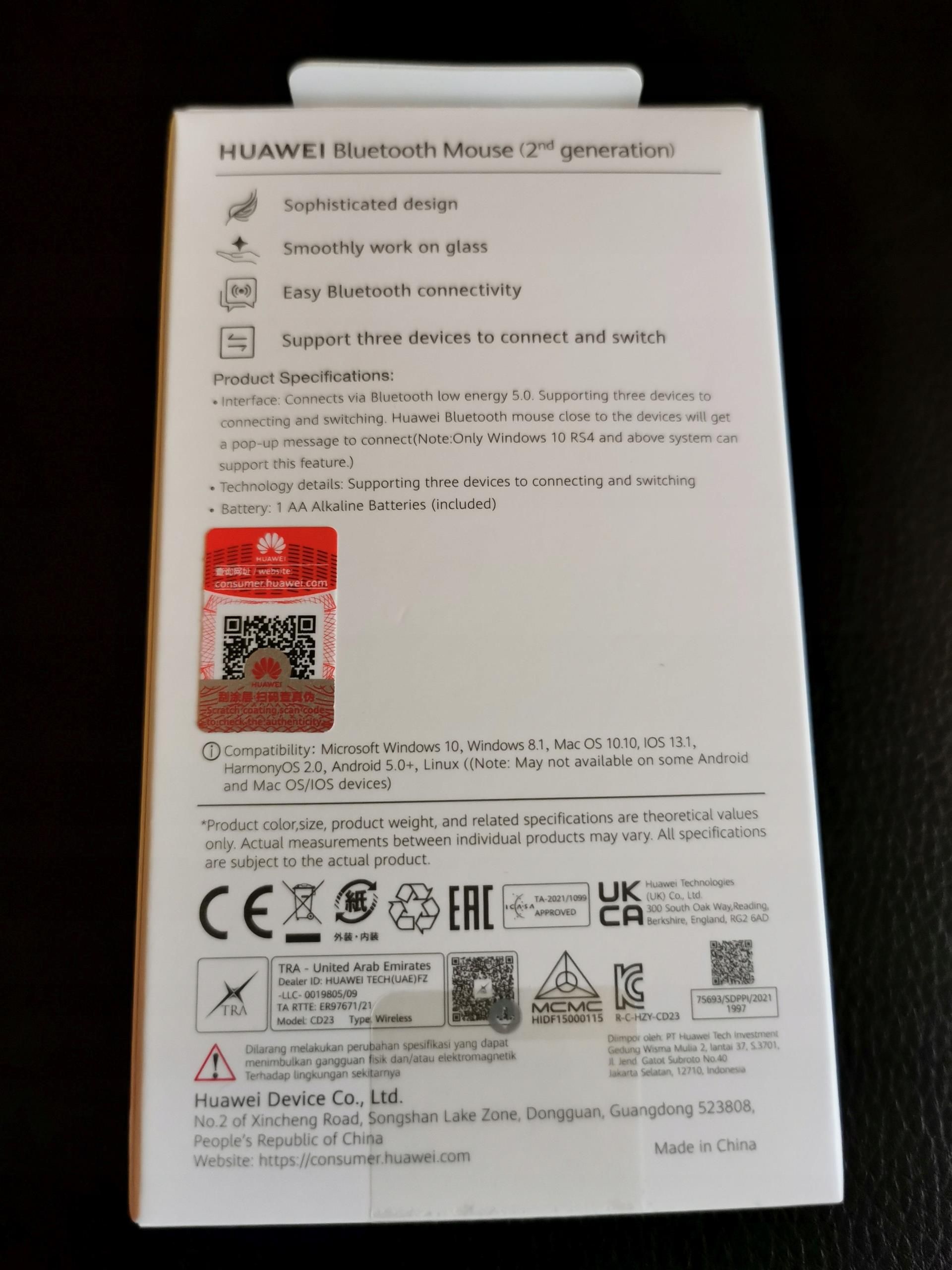 Mysz Huawei CD23 Bluetooth (55034723) - Opinie i ceny na Ceneo.pl