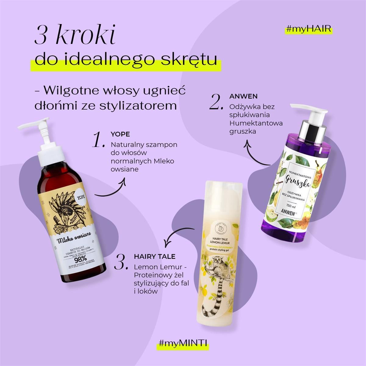 Hairy Tale Lemon Lemur - Proteinowy Żel Stylizujący Do Fal I Loków 200 ...