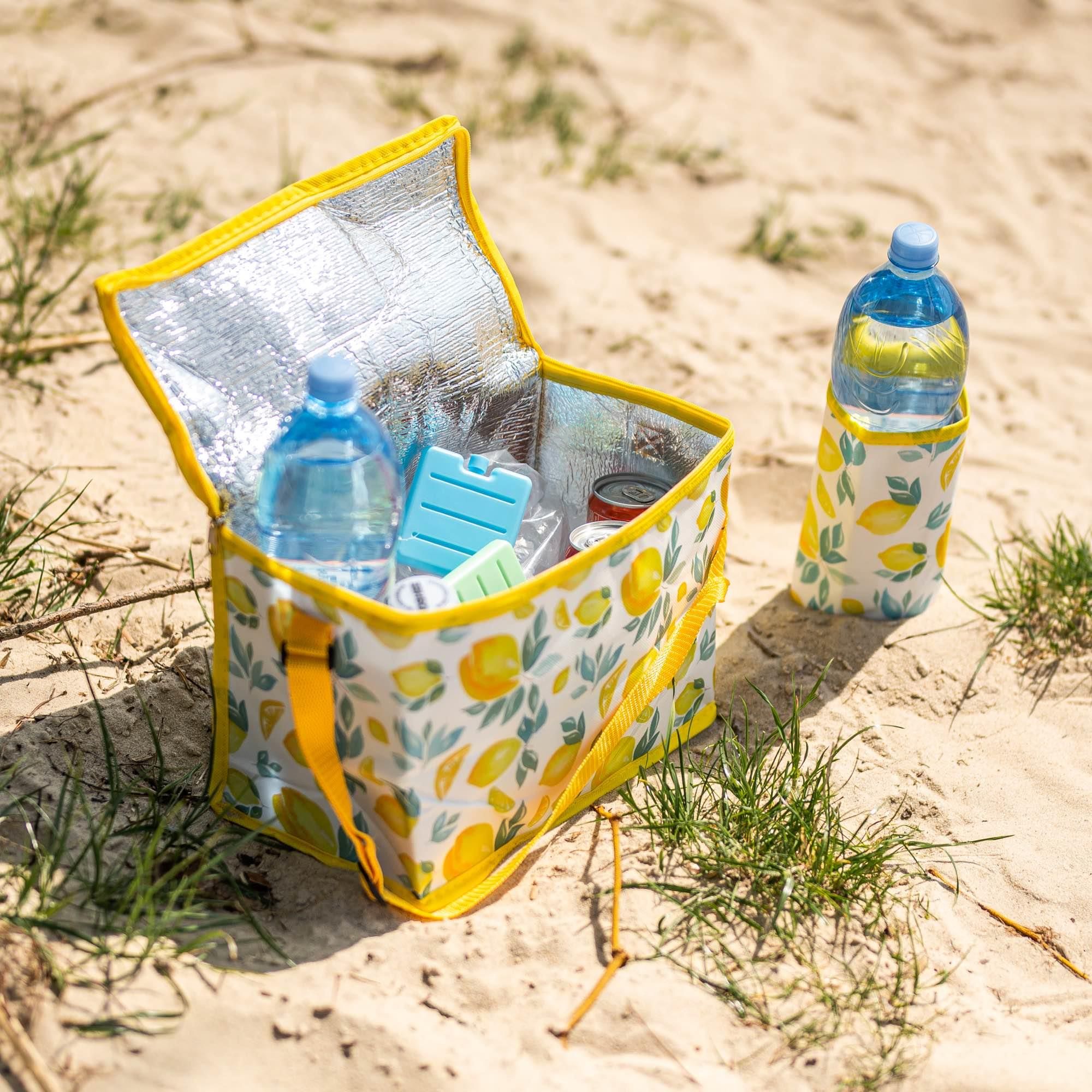 Torba Termiczna Termoizolacyjna Plażowa Piknikowa + Pokrowiec Na ...