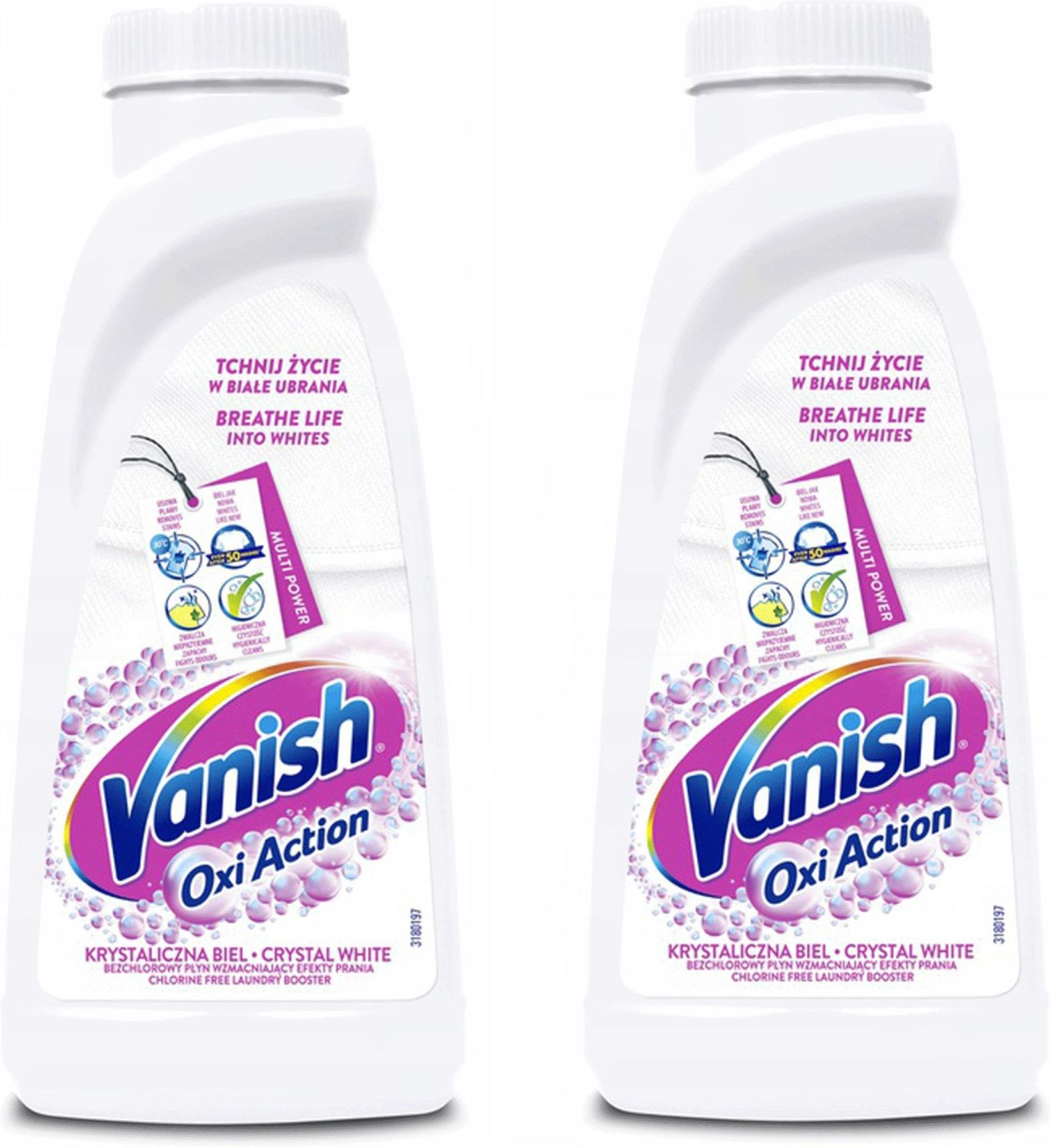 Vanish Oxi Action White Białe Odplamiacz 2 X 500ml - Opinie i ...