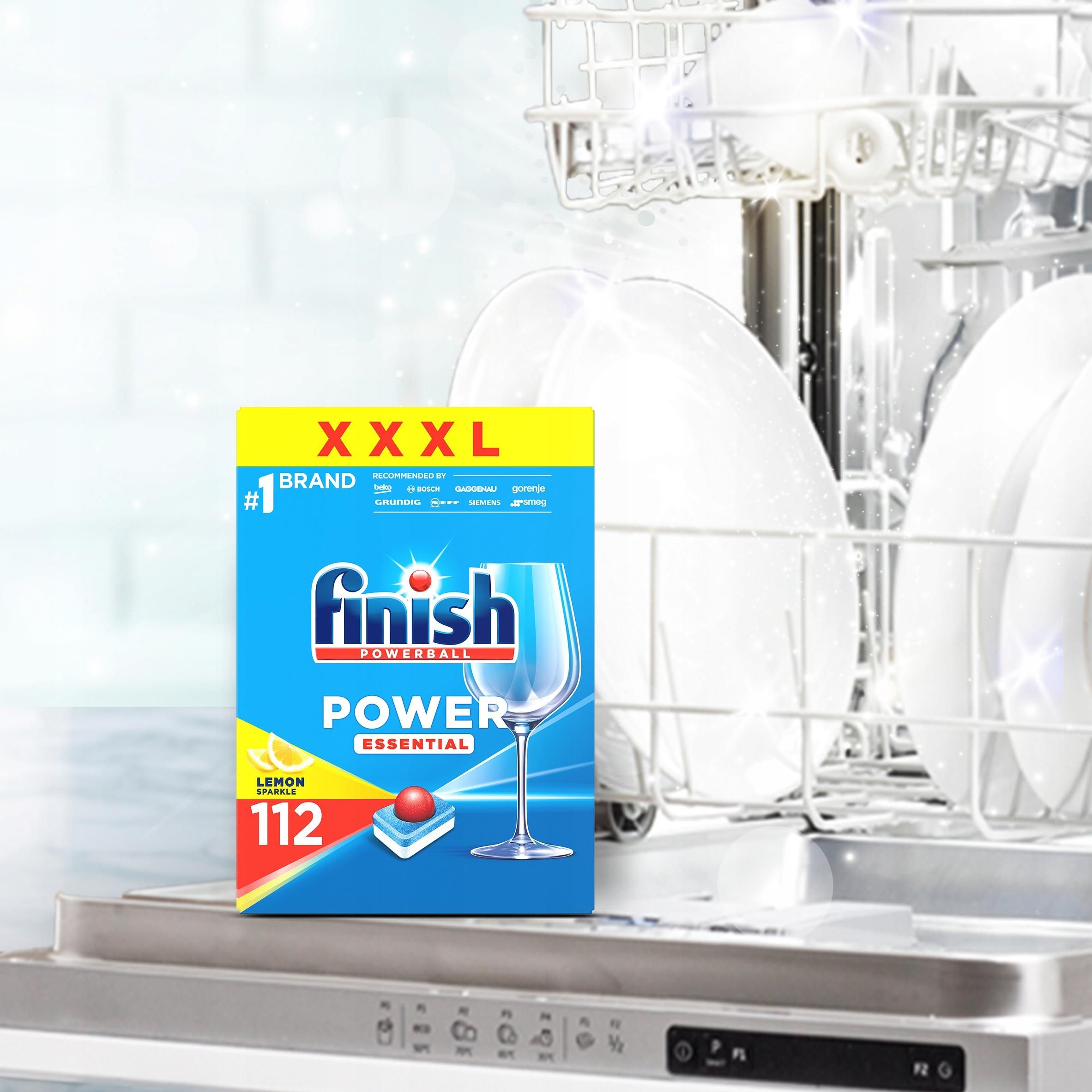 Finish Power Essential Lemon 112szt - Ceny i opinie - Ceneo.pl