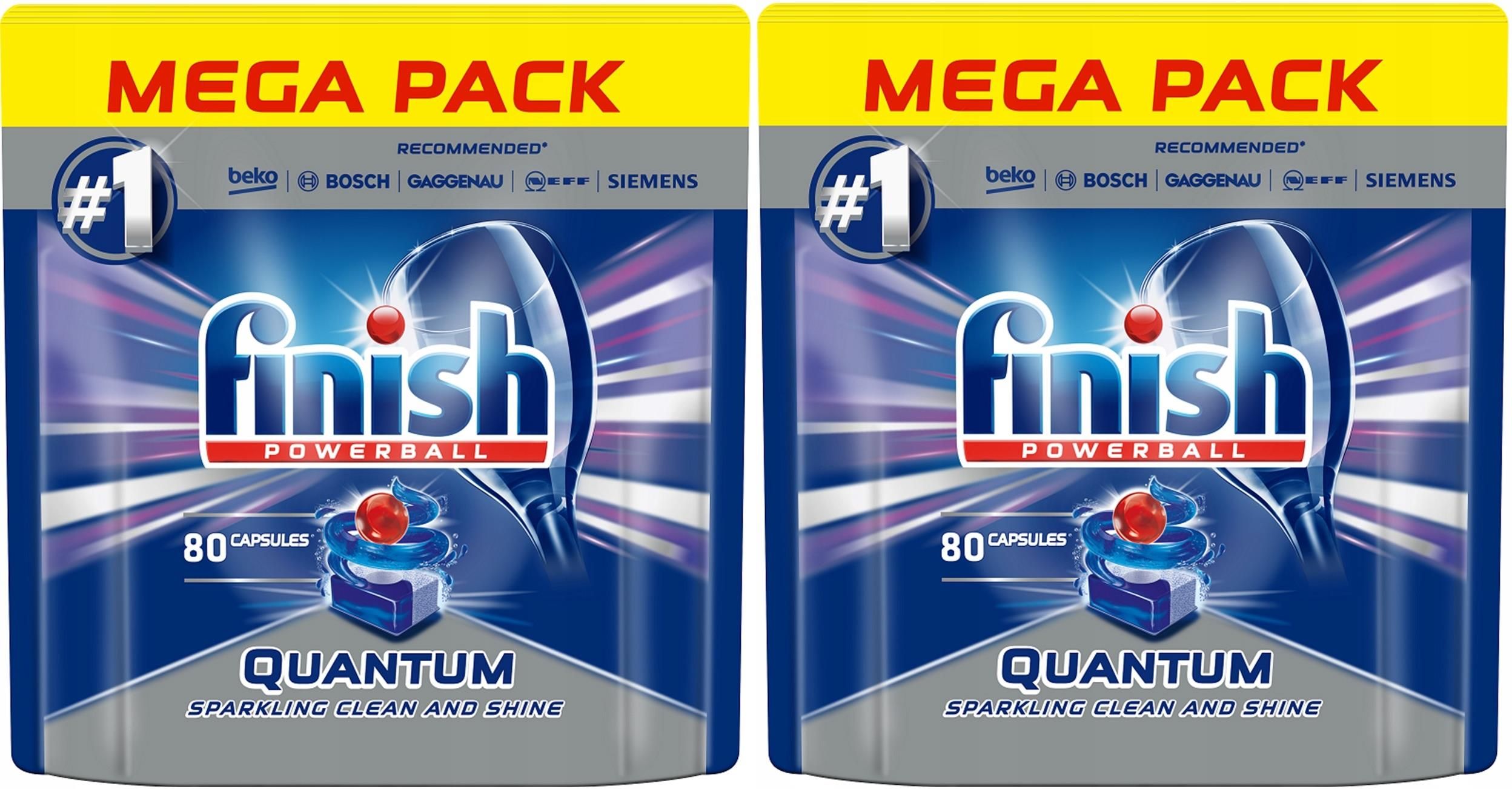 Finish Kapsułki Quantum 80 Do Zmywarki Regular X2 - Opinie i atrakcyjne ...