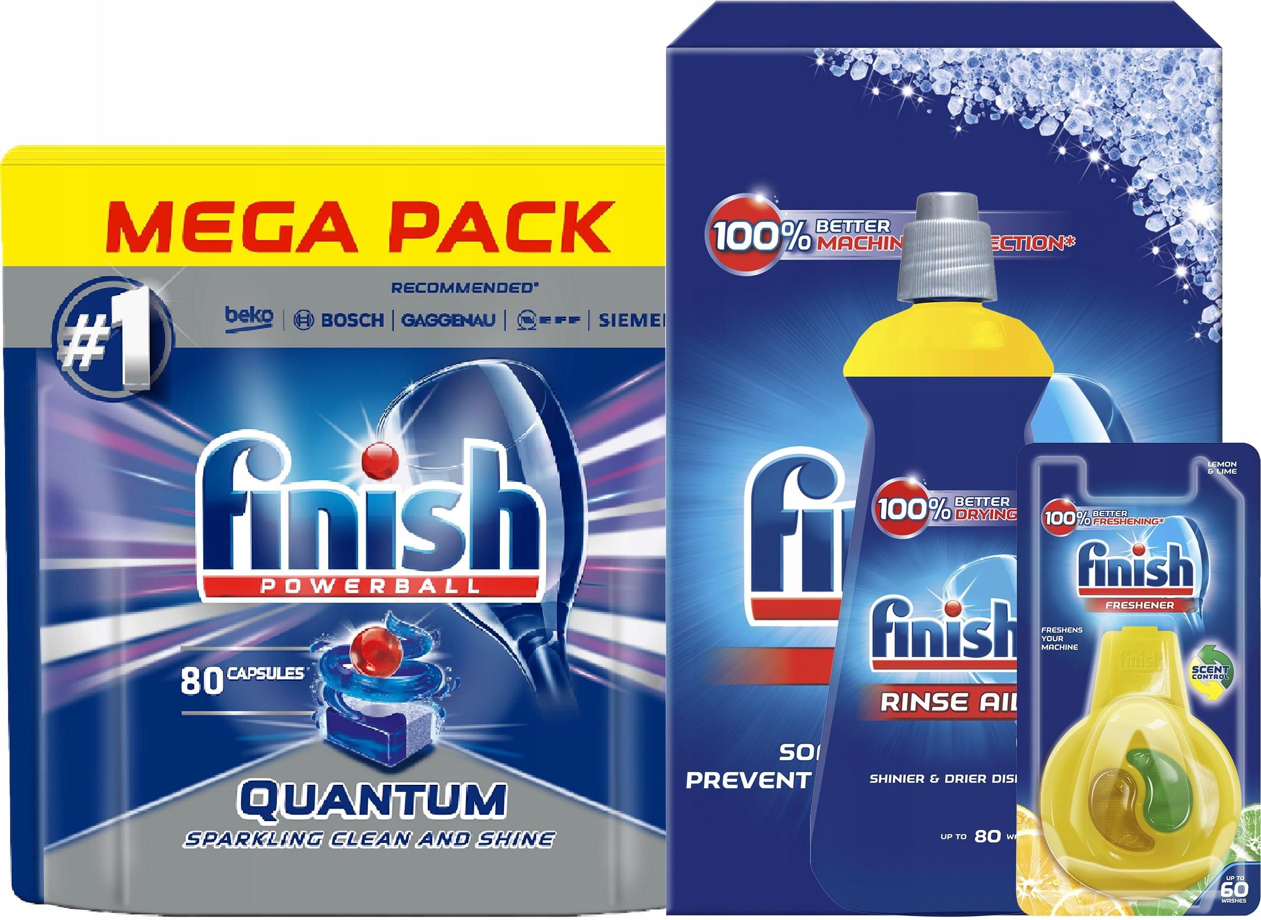 Finish Quantum Tabletki 80 Do Zmywarki Sól Zestaw - Opinie i atrakcyjne ...
