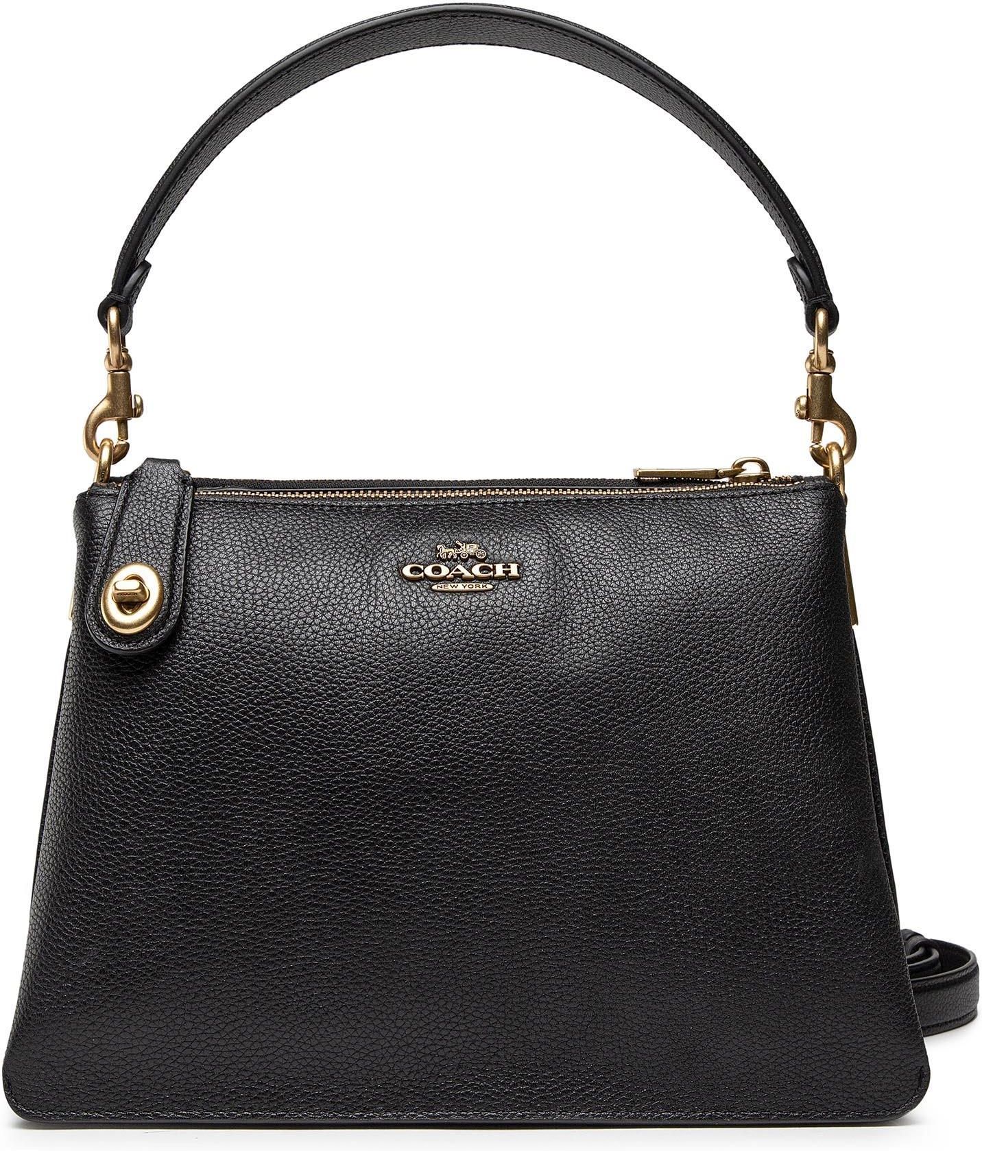 Torebka COACH - Pbbl Dbl Zip Sg C4645 B4/Black Nordstrom Excl B4RDR ...