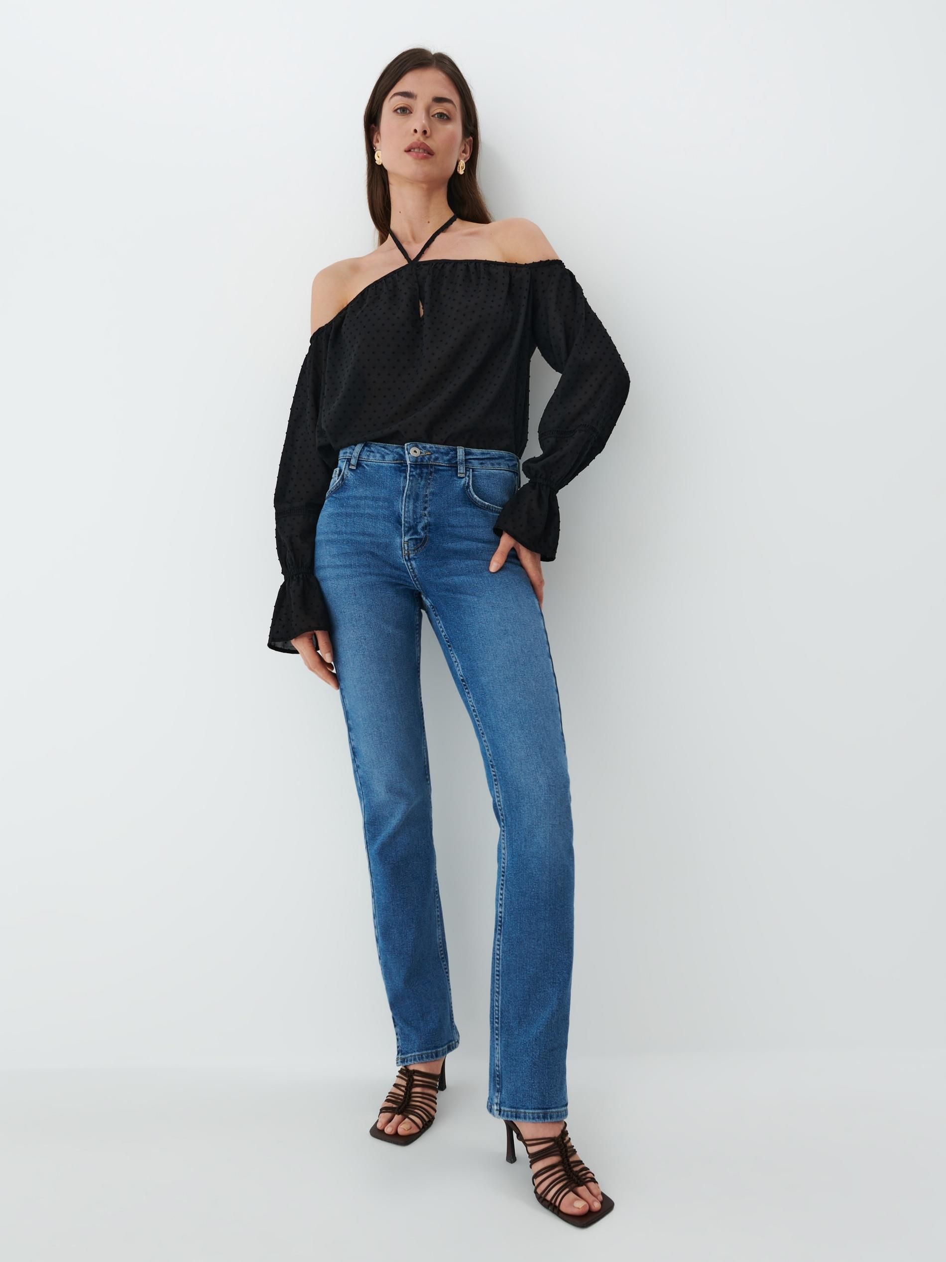 Mohito - Bluzka typu hiszpanka - Czarny - Ceny i opinie - Ceneo.pl